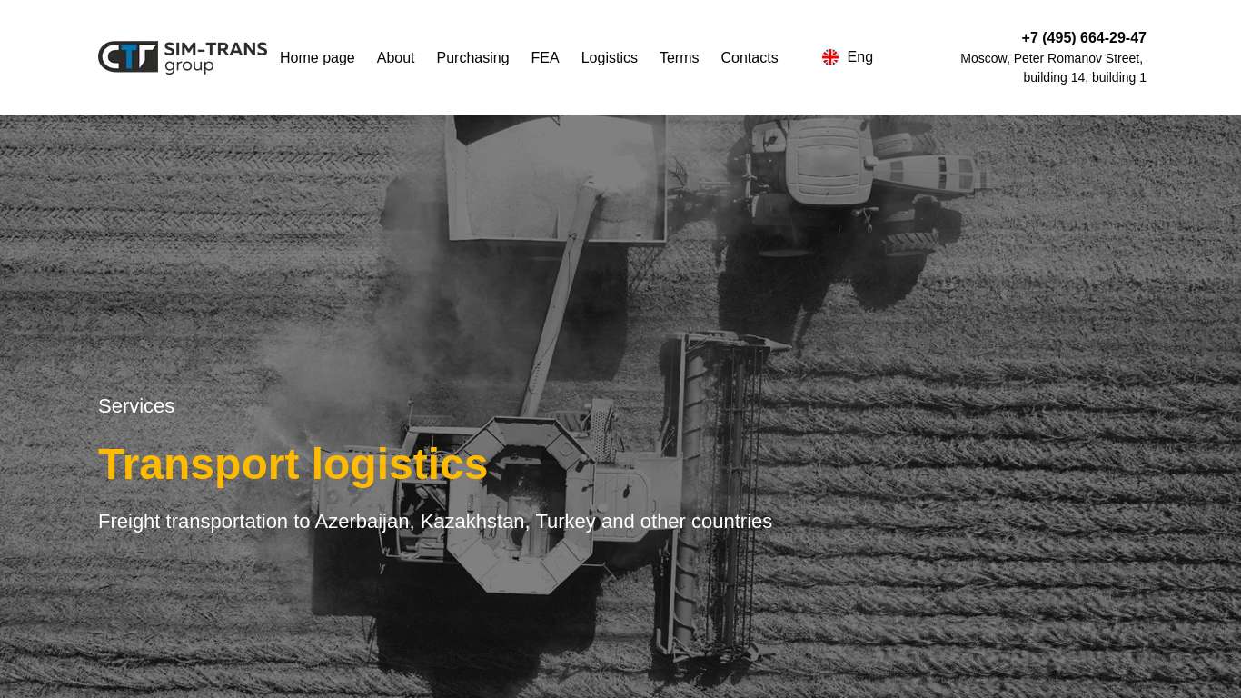 Transport logistics | Sim-Trans Group LLC